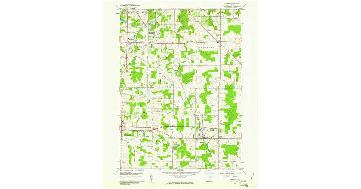 1960 Map of Atwater, OH — High-Res | Pastmaps