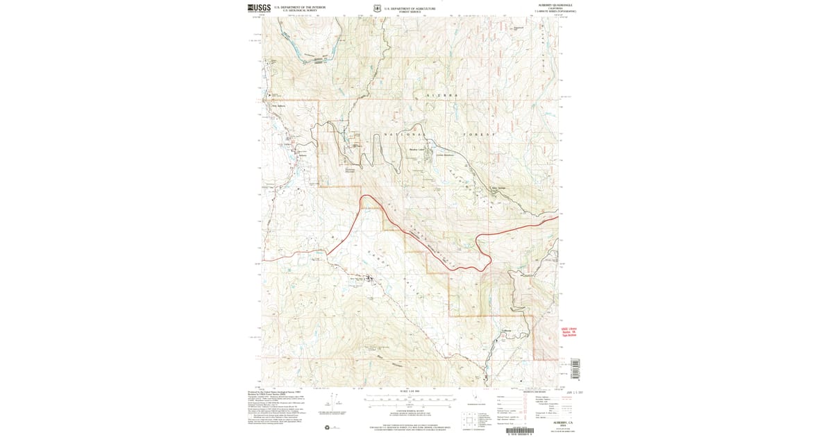 2004 Map of Auberry, CA — High-Res | Pastmaps