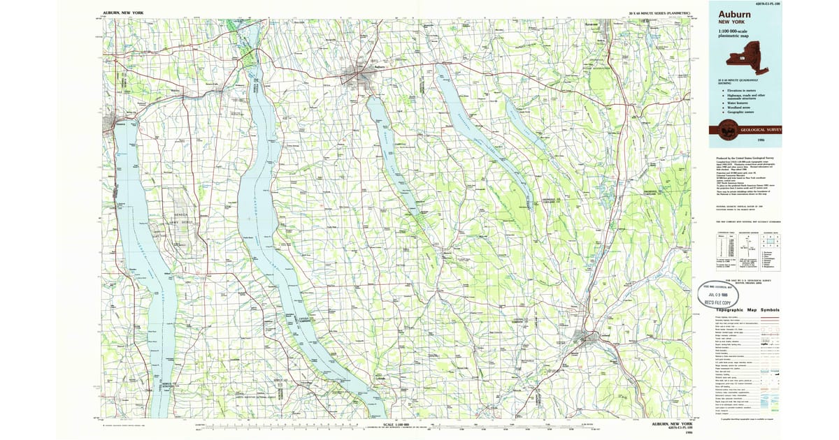 1980s Maps of Randall Crossing, Milo | Pastmaps