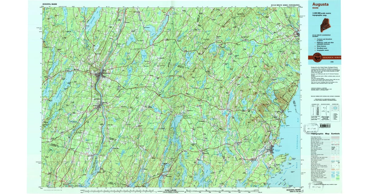 1980s Maps of Newcastle, ME | Pastmaps