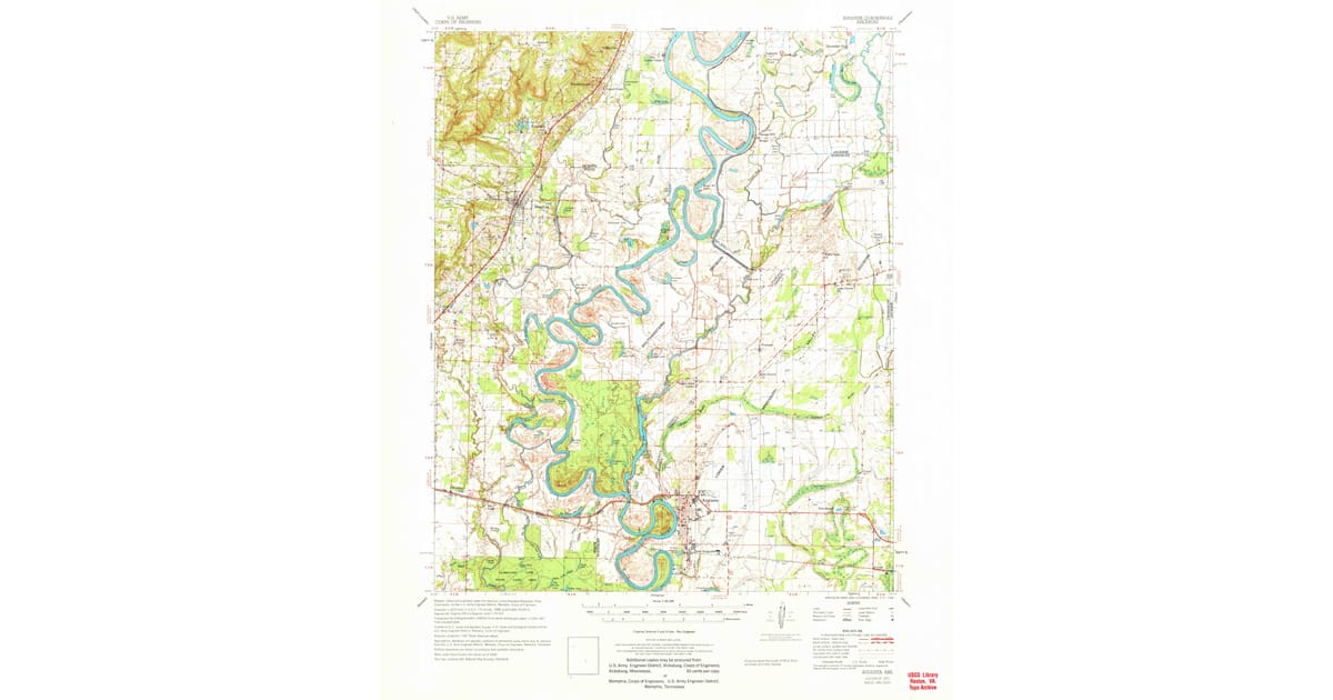 1971 Map of Augusta, AR — High-Res | Pastmaps