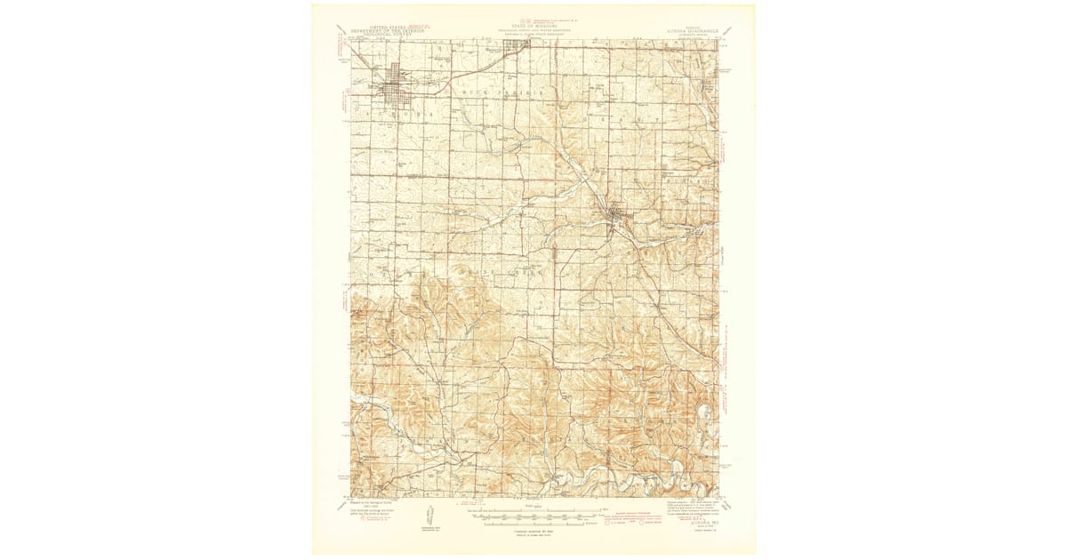 1945 Map of Aurora, MO — High-Res | Pastmaps