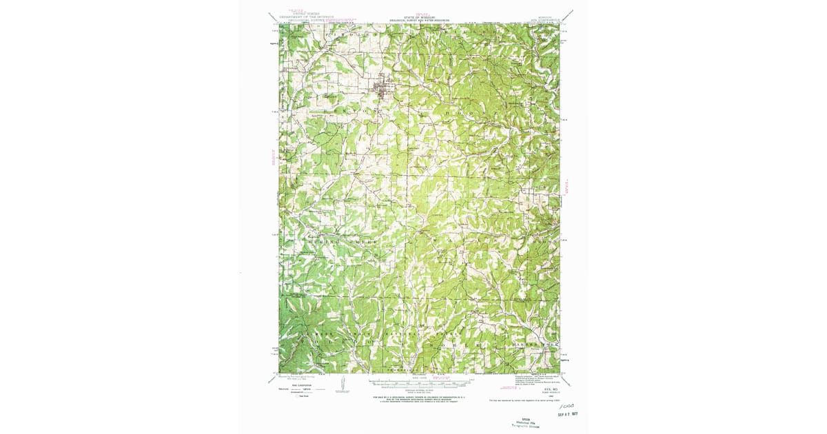 1942 Map of Ava, MO — High-Res | Pastmaps