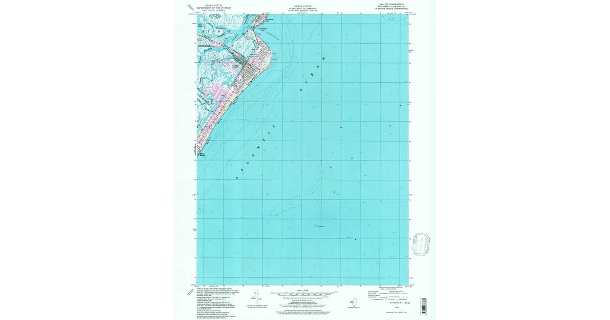 1994 Map of Avalon, NJ — High-Res | Pastmaps