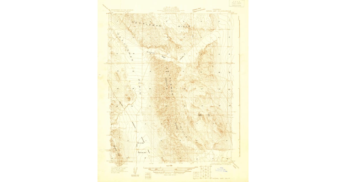 1930 Map of Avenal Gap, Kings County, CA — High-Res | Pastmaps