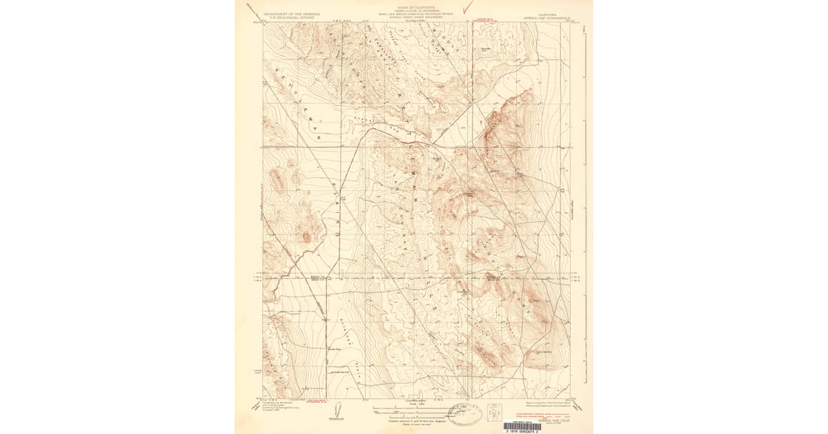 1933 Map of Avenal Gap, Kings County, CA — High-Res | Pastmaps