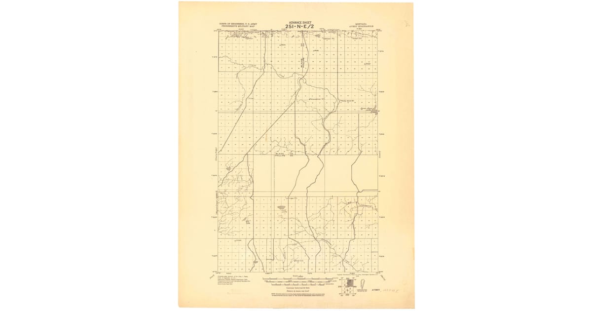 1920 Map of Avery, Phillips County, MT — High-Res | Pastmaps