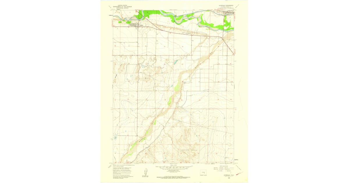 1960 Map of Avondale, CO — High-Res | Pastmaps