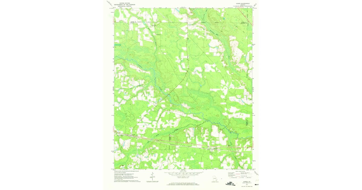 1971 Map of Axson, GA — High-Res | Pastmaps