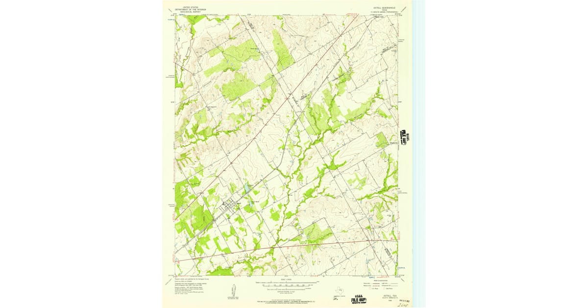 1956 Map of Axtell, McLennan County, TX — High-Res | Pastmaps