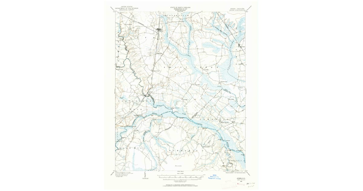 1900-1909 Maps of Tick Bite, NC | Pastmaps