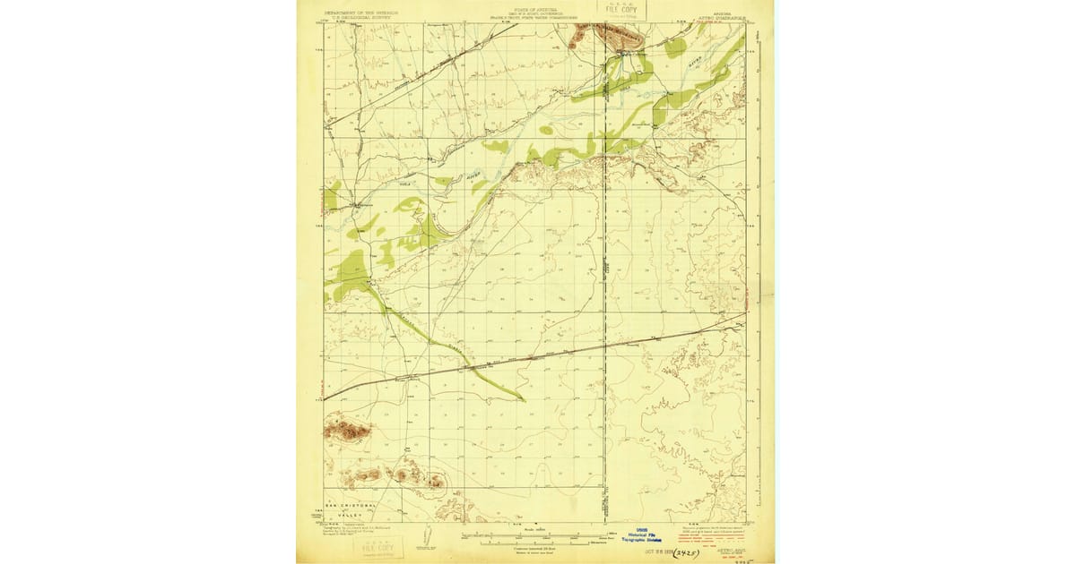1929 Map of Aztec, AZ — High-Res | Pastmaps