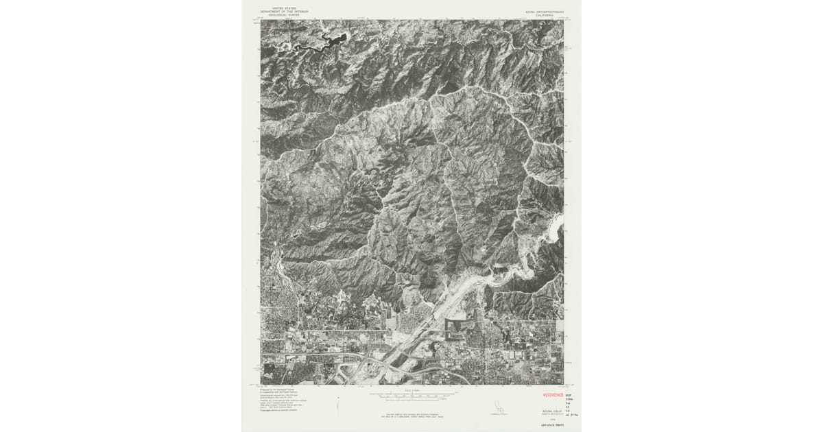 1976 Map of Azusa, CA — High-Res | Pastmaps