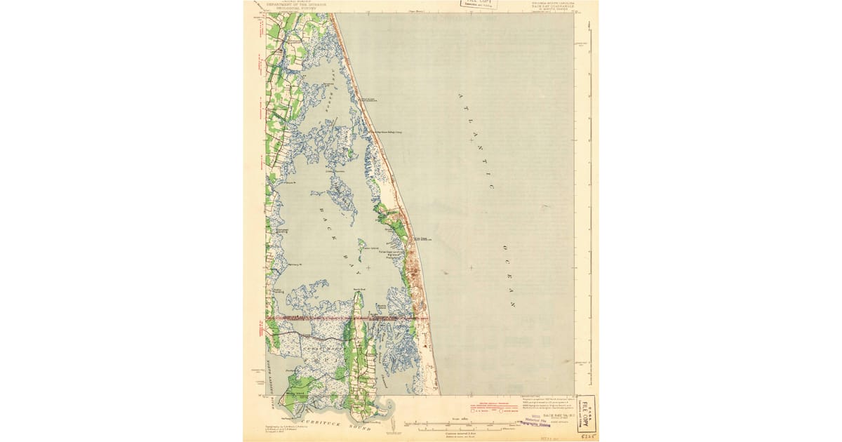 1940s Maps of Virginia Beach, VA | Pastmaps