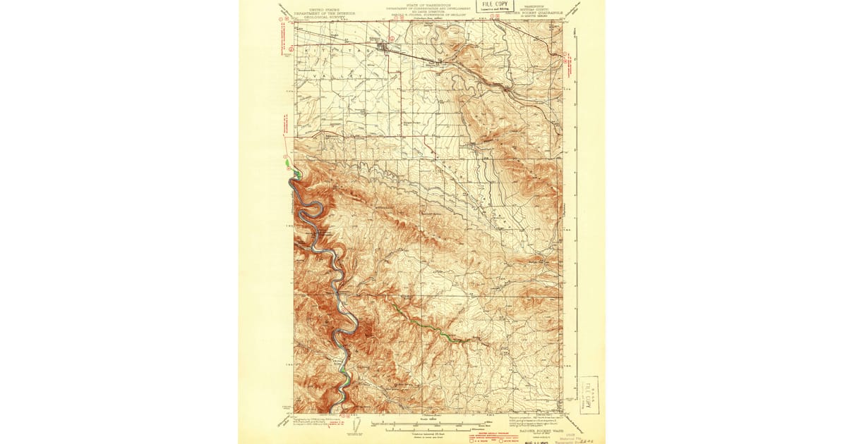 1940s Maps of Kittitas, WA | Pastmaps