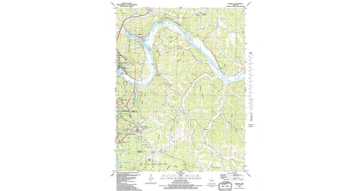 1980s Maps of Osage Beach, MO | Pastmaps