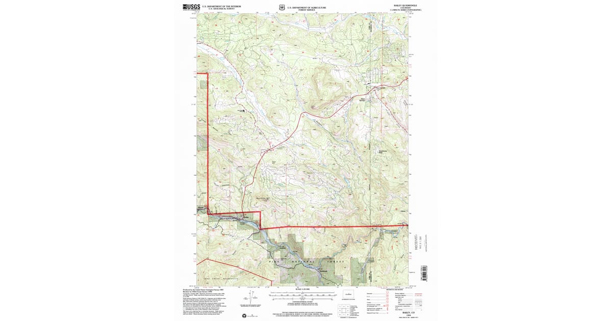 1990s Maps of Roland Valley, Park County | Pastmaps
