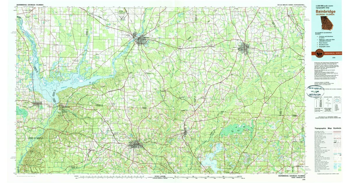 1970s Maps of Green Acres Subdivision, GA | Pastmaps