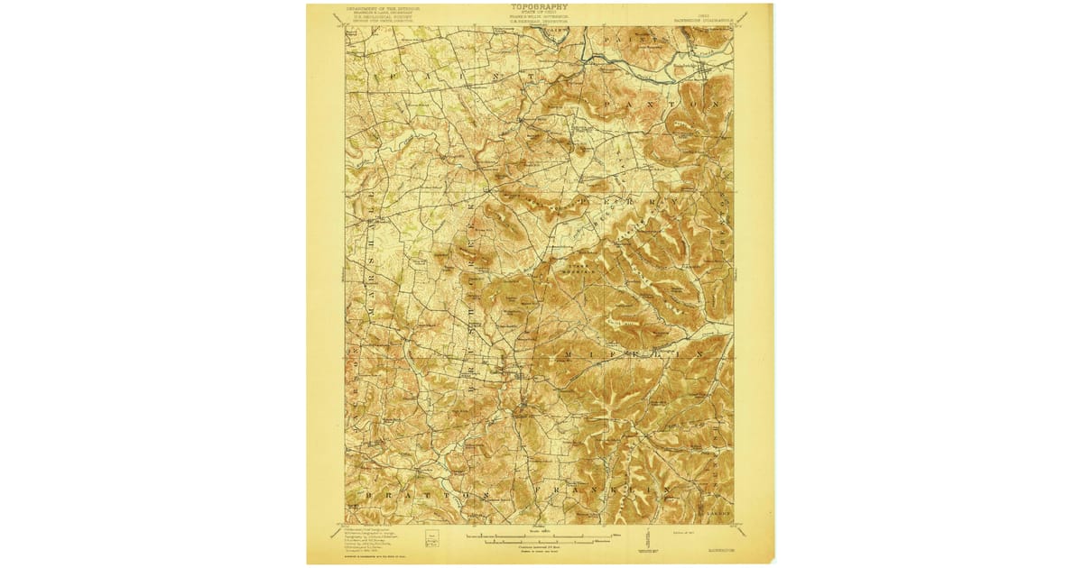 1917 Map of Bainbridge, Highland County, OH — High-Res | Pastmaps