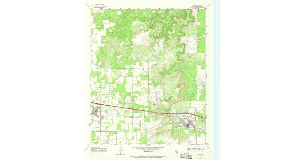 1966 Map of Baird, TX — High-Res | Pastmaps