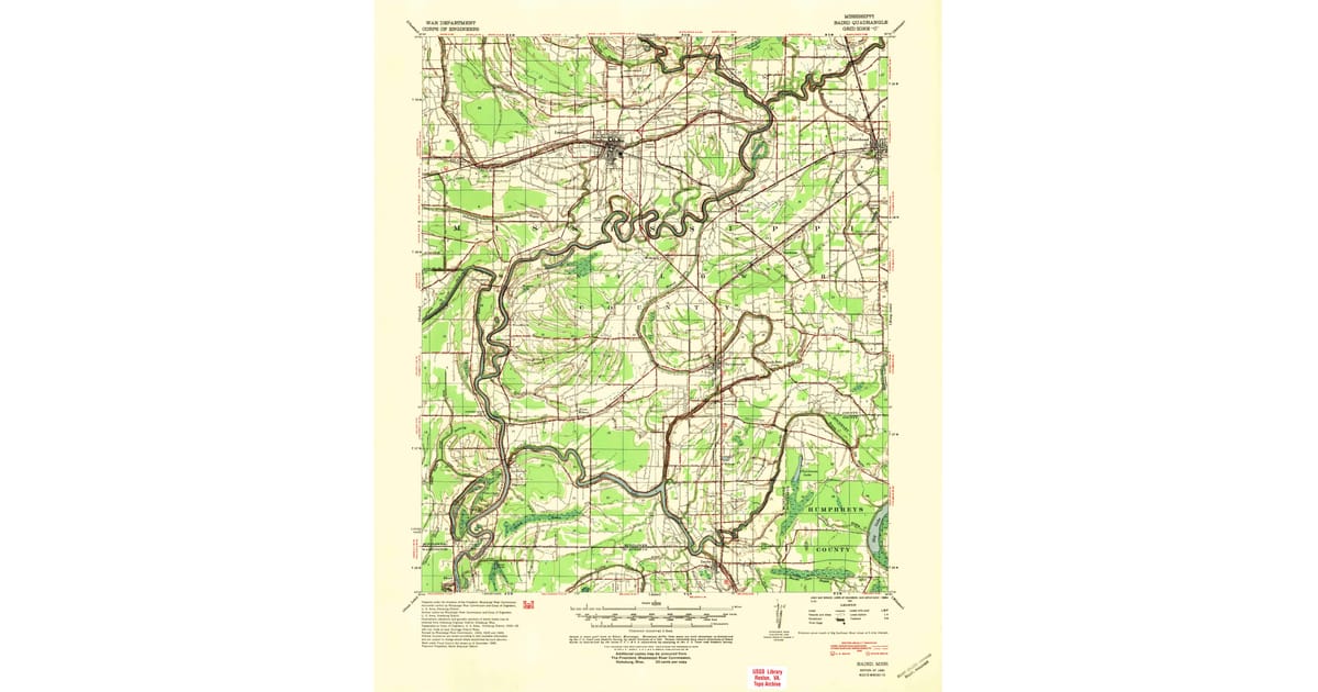 Old Maps of Isola, MS | Pastmaps
