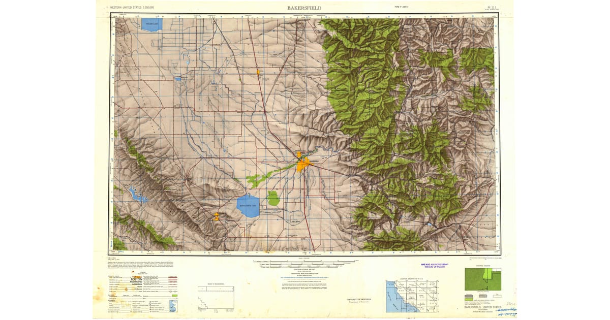 1940s Maps of Mettler, CA | Pastmaps