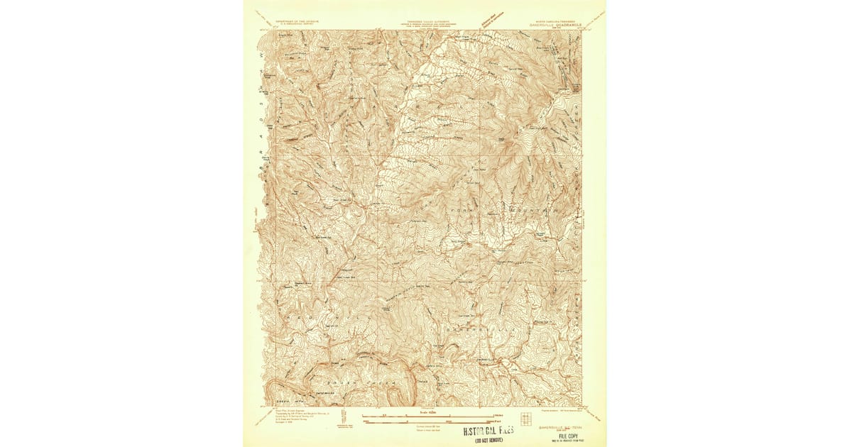 1930s Maps of Cooktown, NC | Pastmaps