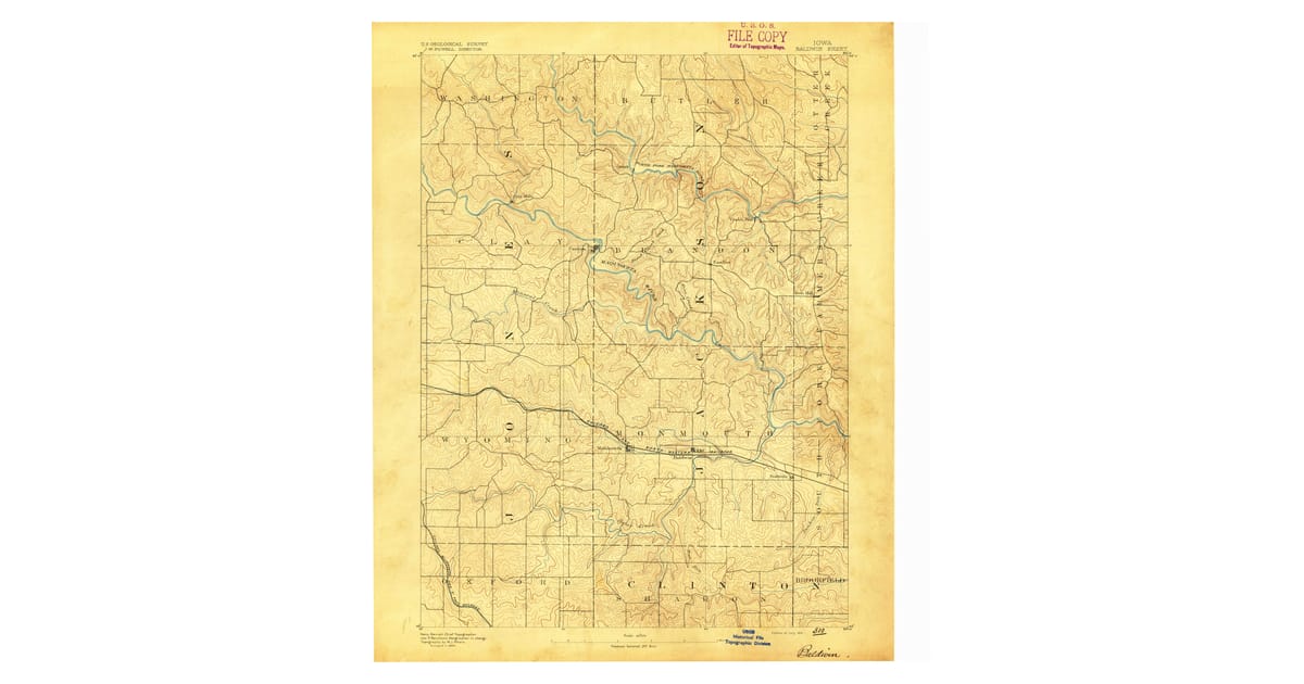 Old Maps of West Iron Hills, IA | Pastmaps