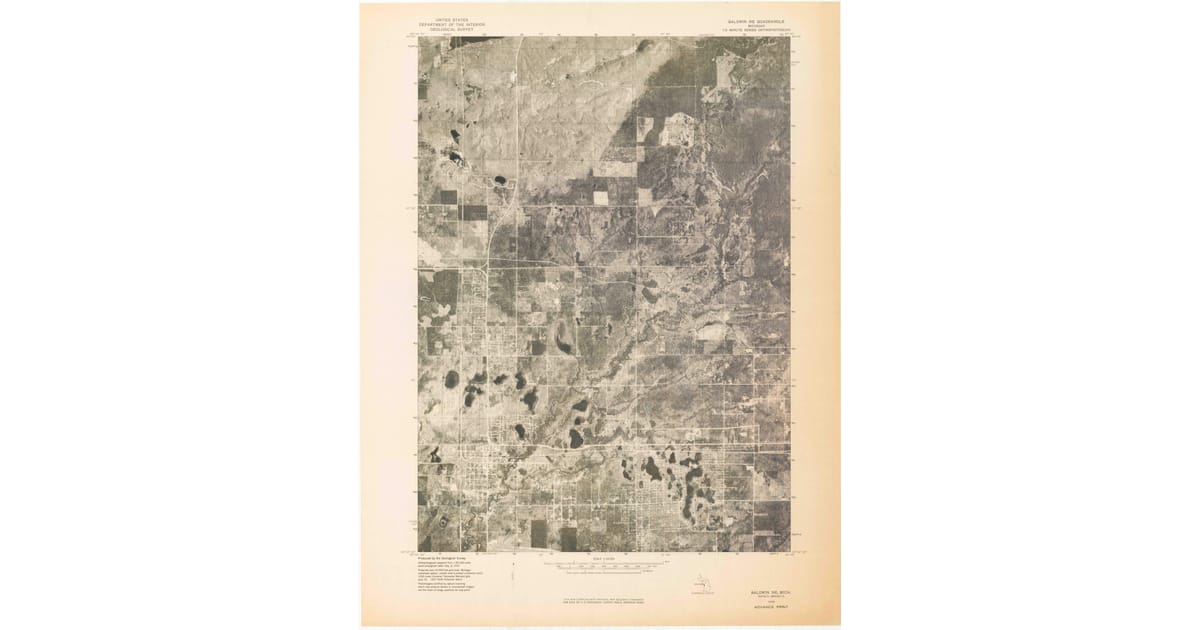 1970s Maps of Lake County, MI | Pastmaps