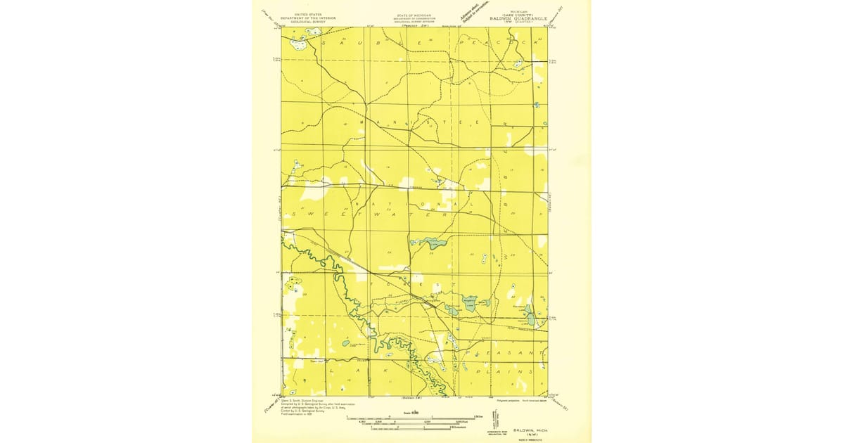 1930s Maps of Lake County, MI | Pastmaps
