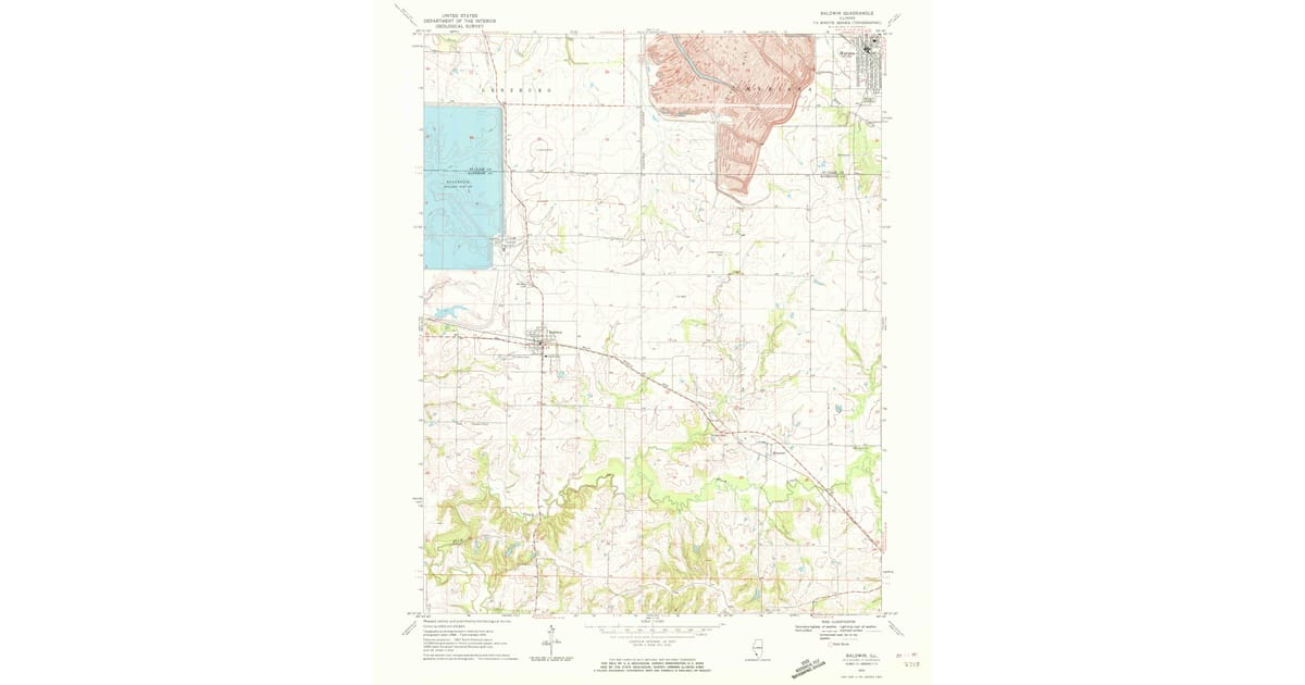 1970s Maps of Marissa, IL | Pastmaps
