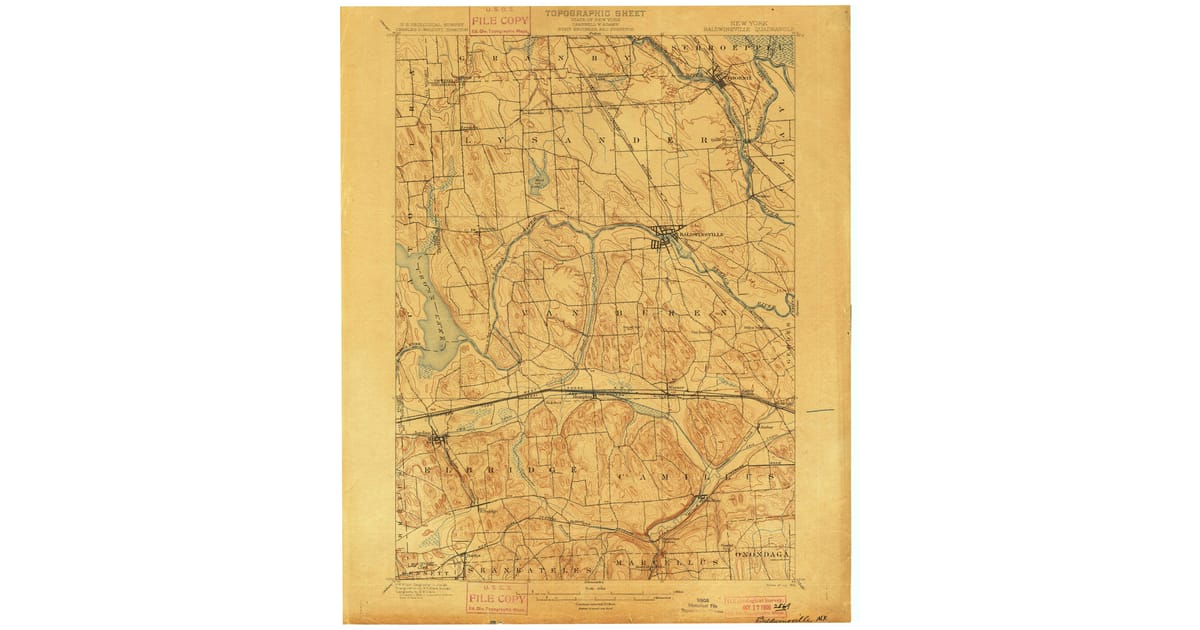 Old Maps of Red Rock, Lysander for Genealogy | Pastmaps