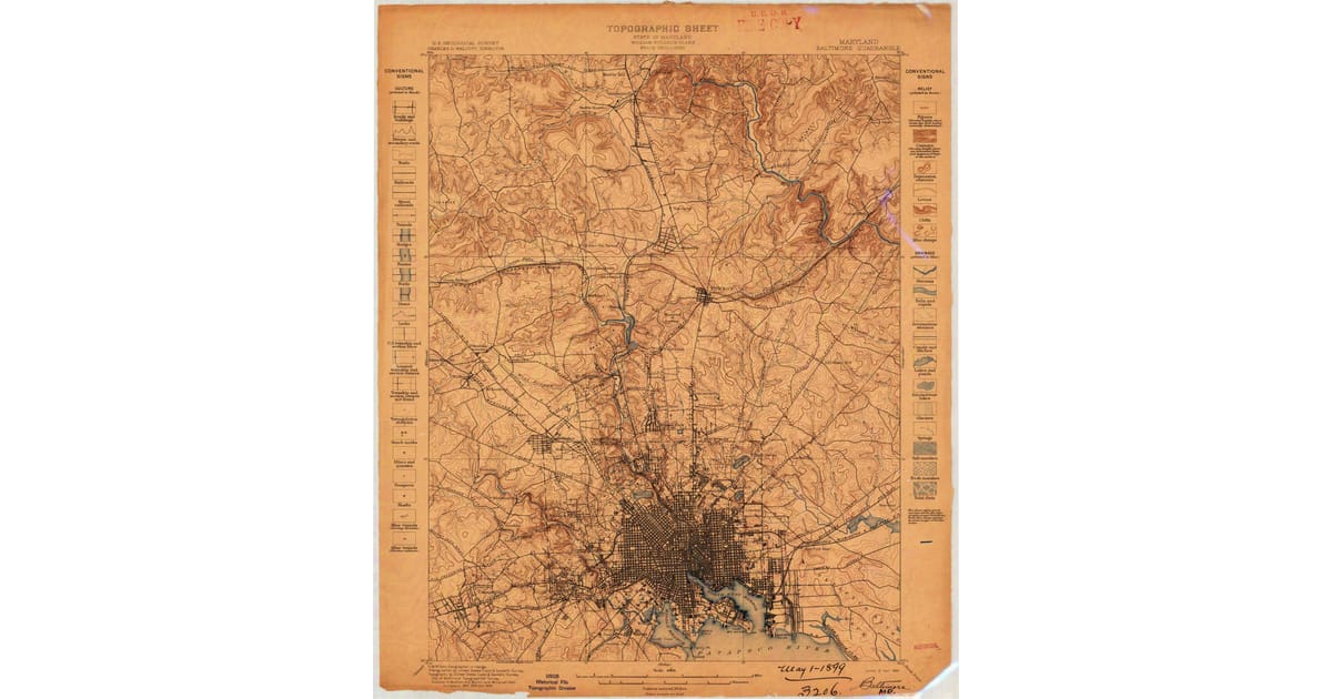 1899 Map of Baltimore, MD — High-Res | Pastmaps