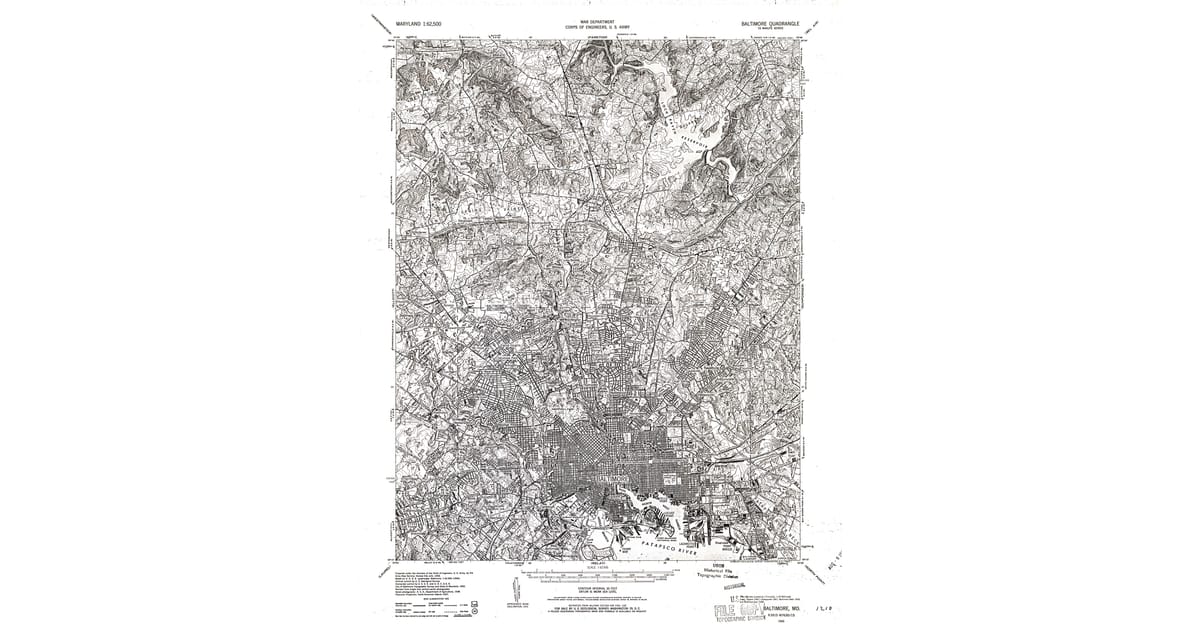 1940s Maps of Morrell Park, Baltimore | Pastmaps