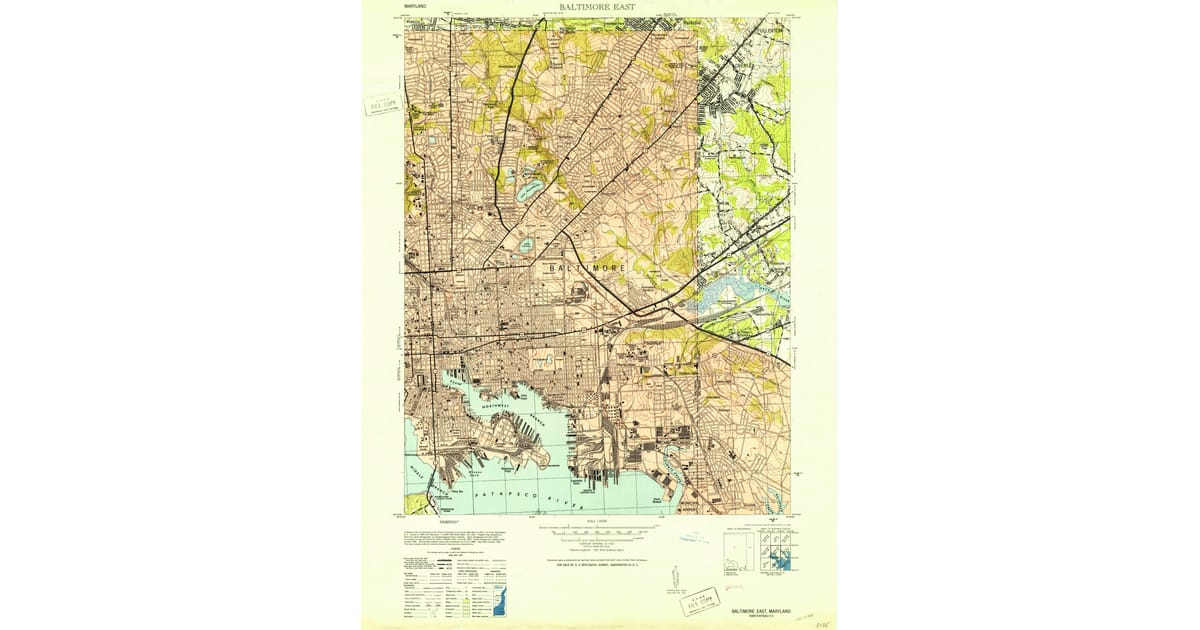1950s Maps of Dundalk, MD | Pastmaps