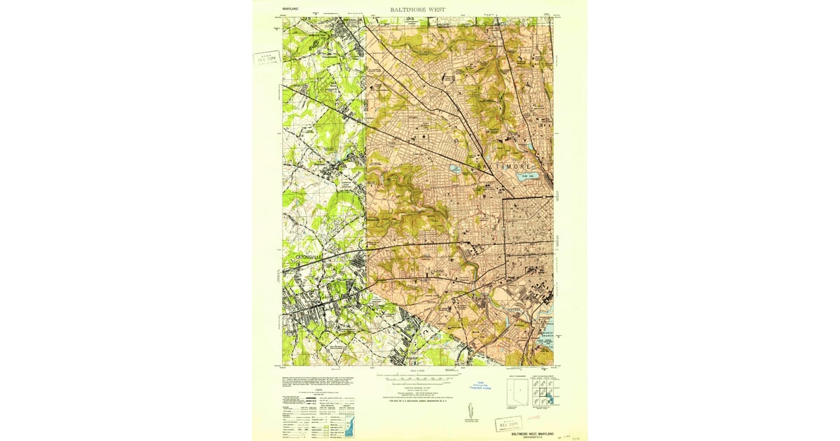 1950s Maps of Callaway-Garrison, Baltimore | Pastmaps