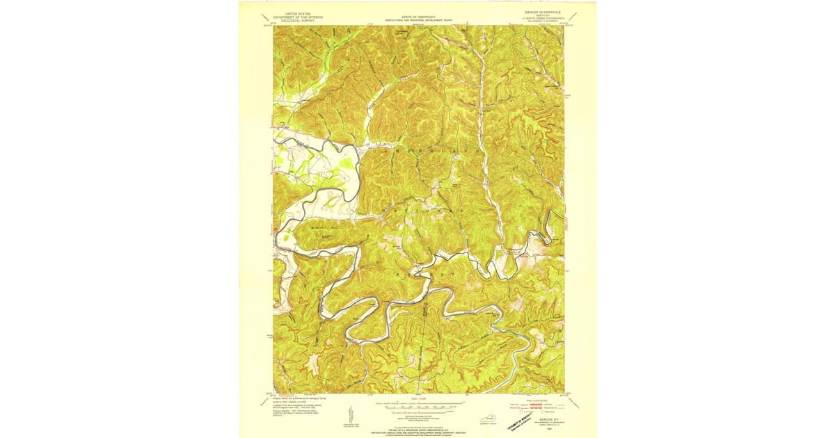 1950s Maps of Paragon, KY | Pastmaps