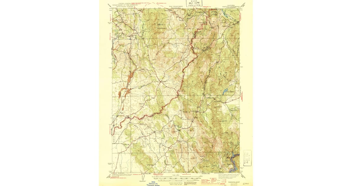 1944 Map of Bangor, CA — High-Res | Pastmaps