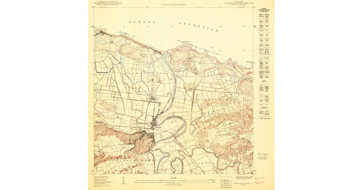 1950s Maps of Tierras Nuevas Saliente, Manatí | Pastmaps