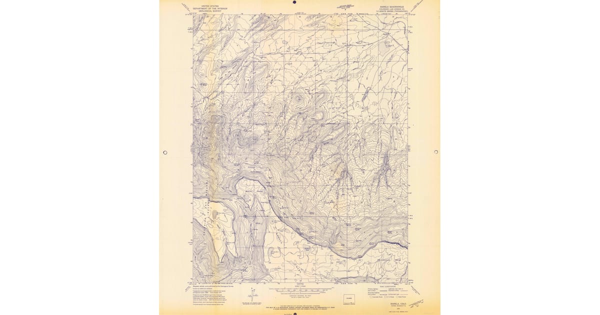 1971 Map of Barela, Las Animas County, CO — High-Res | Pastmaps