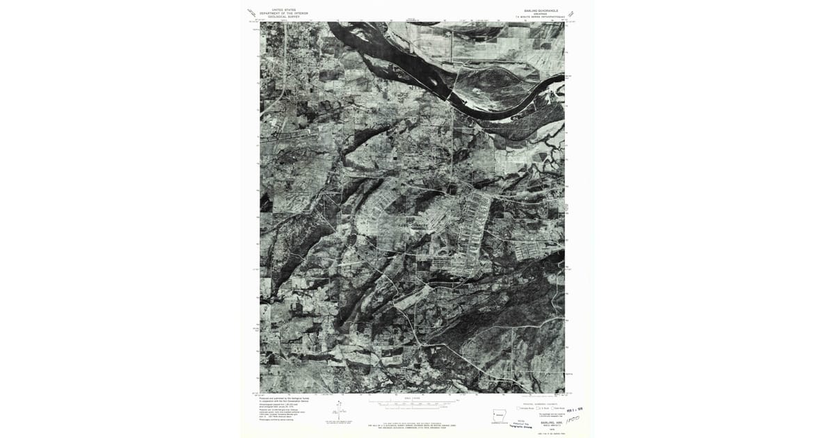 1976 Map of Barling, AR — High-Res | Pastmaps