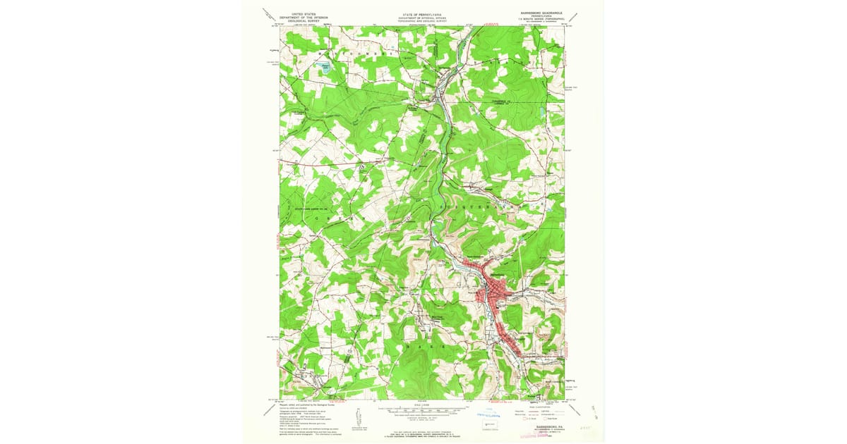 1960s Maps of Northern Cambria, Cambria County | Pastmaps