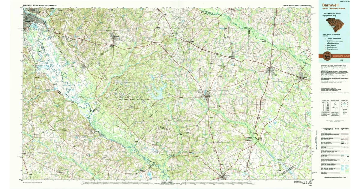 1980s Maps of Jackson, SC | Pastmaps