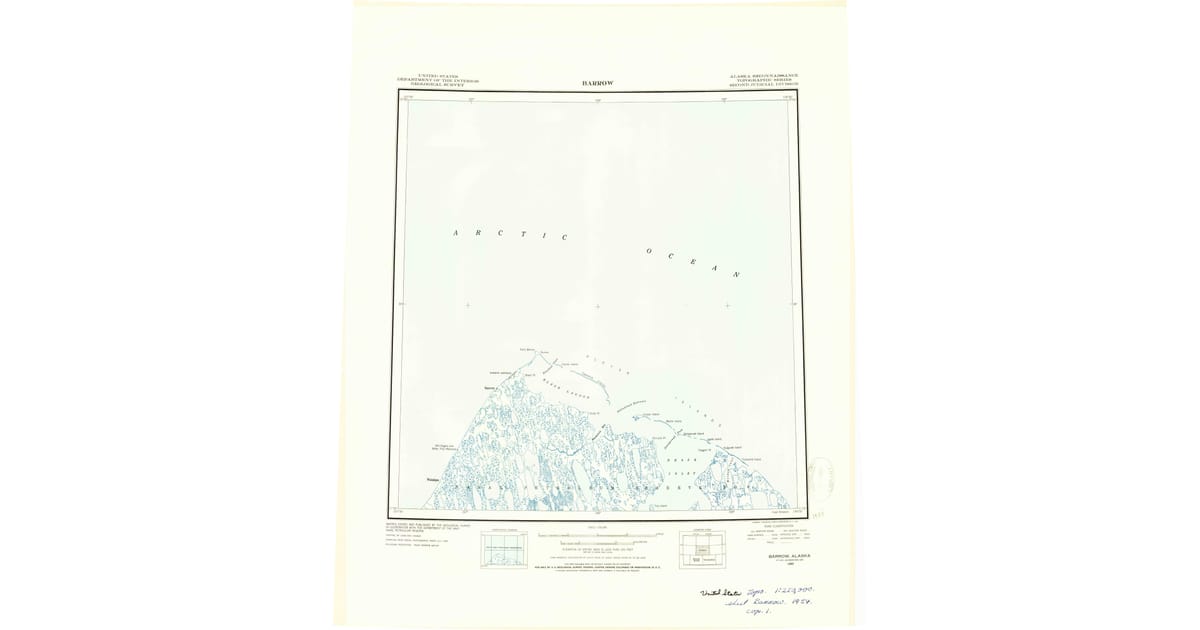 Old Maps of North Slope, AK for Academic Research | Pastmaps