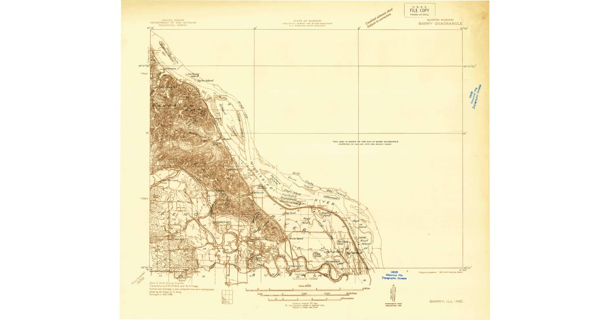 1936 Map of Barry, IL — High-Res | Pastmaps