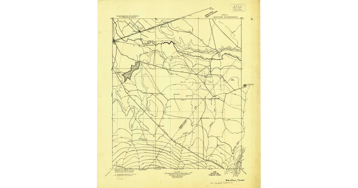 1900s (20th Century) Maps of Ward County, TX | Pastmaps