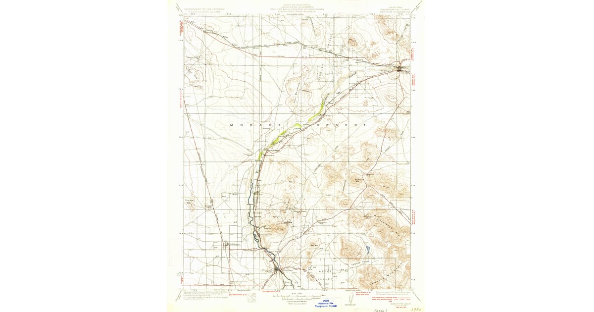 1934 Map of Barstow, CA — High-Res | Pastmaps
