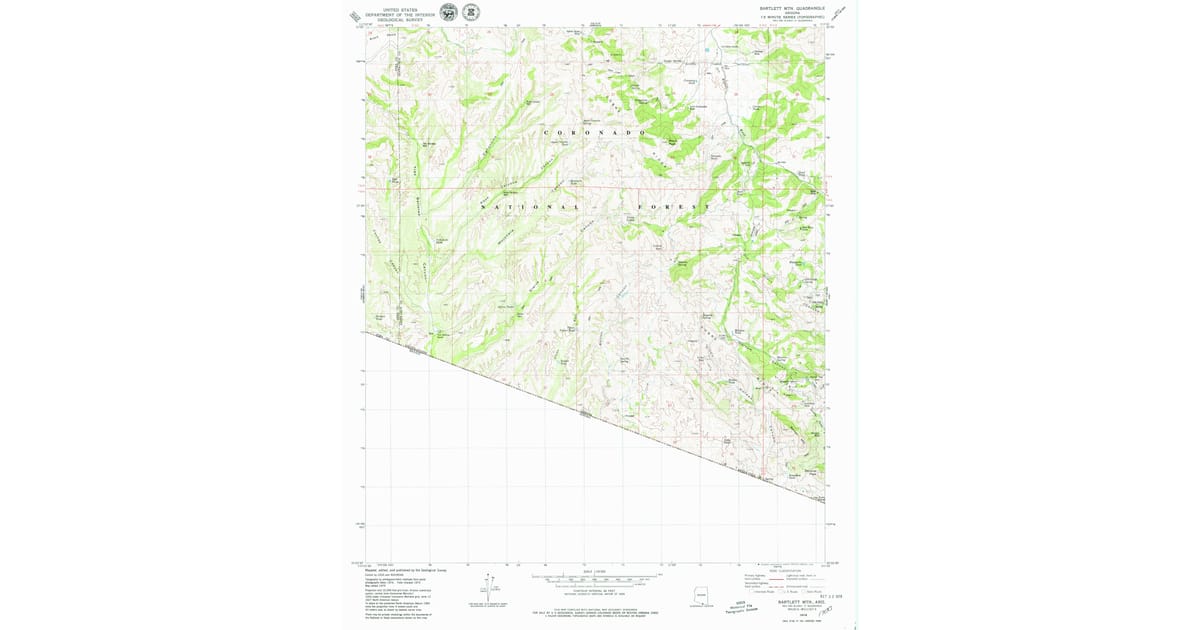 1970s Maps of Santa Cruz County, AZ | Pastmaps