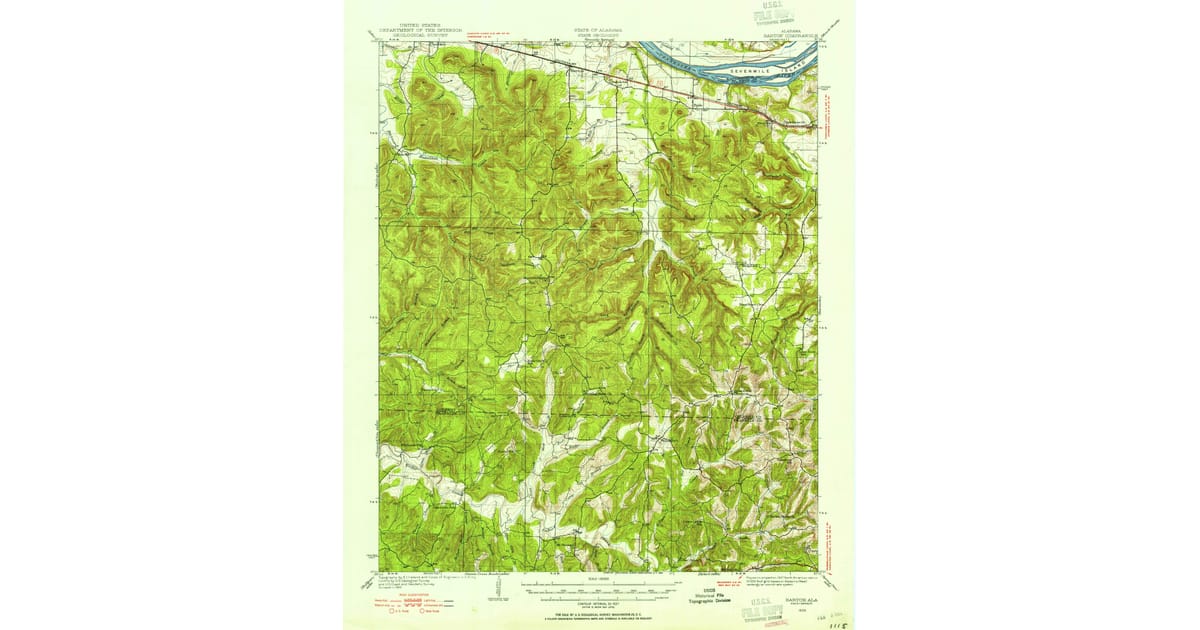 Old Maps of Red Rock, AL | Pastmaps