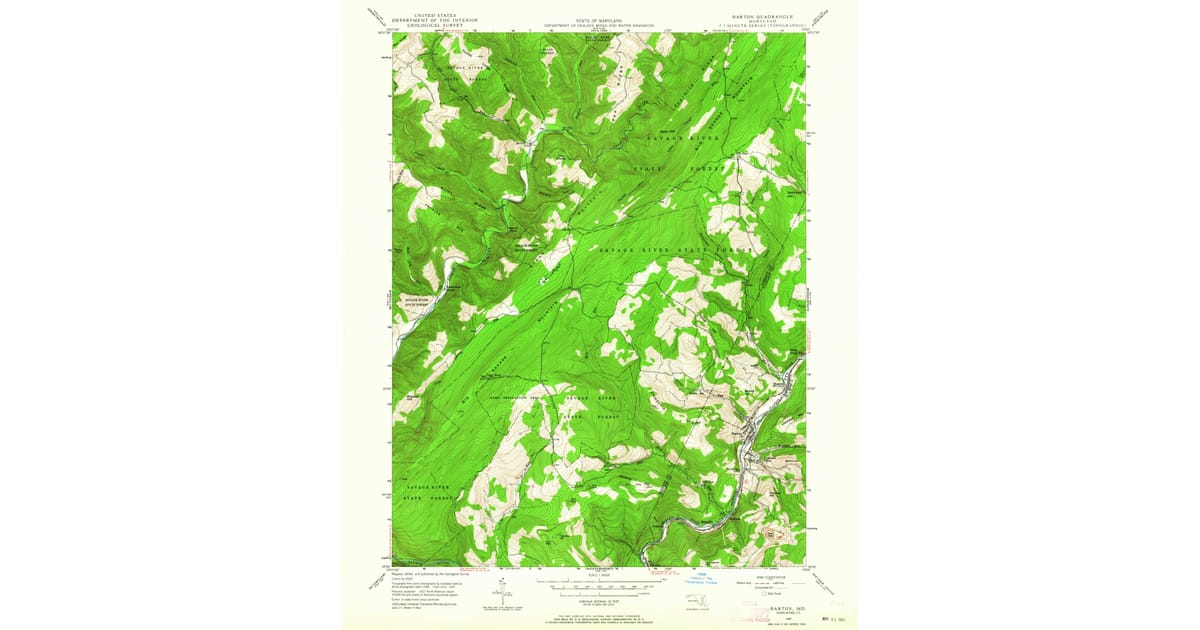 1940s Maps of Gannon, MD | Pastmaps